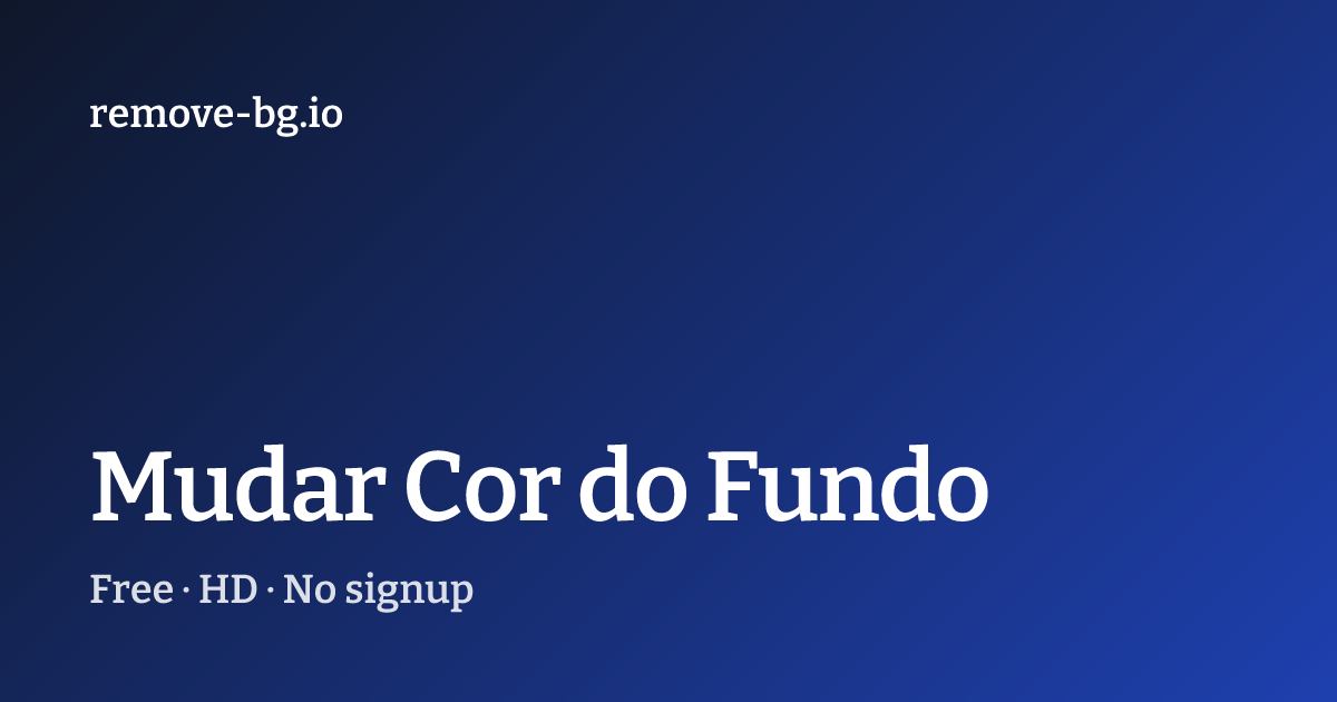 Mudar Cor do Fundo